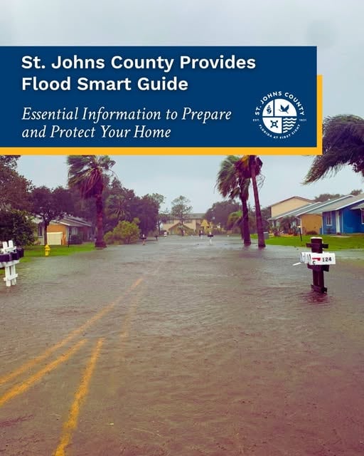 St. Johns County encourages flood preparedness with downloadable Flood Smart Brochure