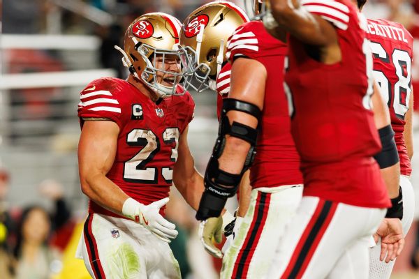 Christian McCaffrey's 201 scrimmage yards power 49ers past Falcons