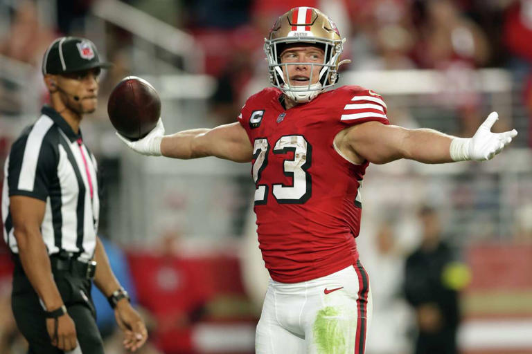 49ers down Falcons 20-10 behind Christian McCaffrey's 2 TDs, 201 total ...