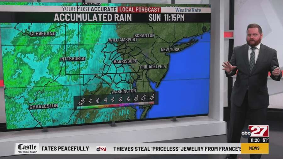 Periods of rain tonight before a breezy and cooler week