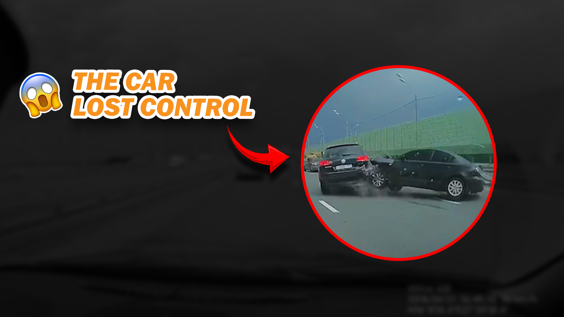 Vehicle Collision on the Road Captured on Camera