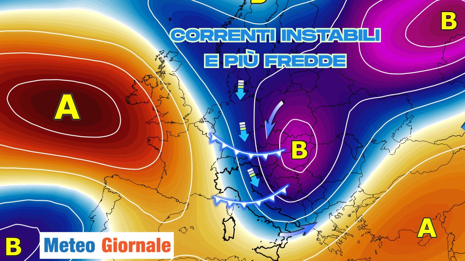 Ottobre chiuderà con aria di nuovo più fredda e piogge. Le ultimissime