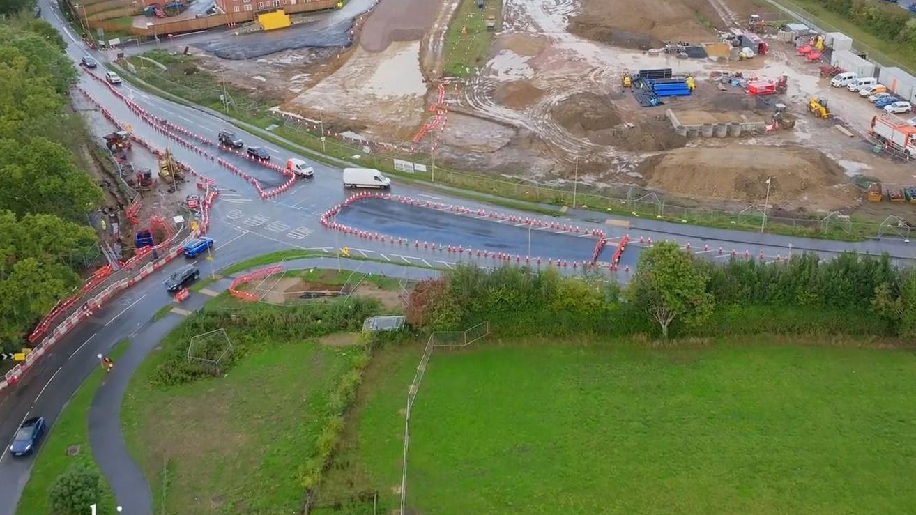 Disruption and noise warnings at bypass site