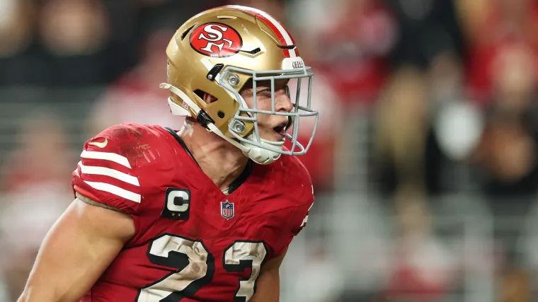 Christian McCaffrey's 49ers stats live up to lofty grade for lopsided ...