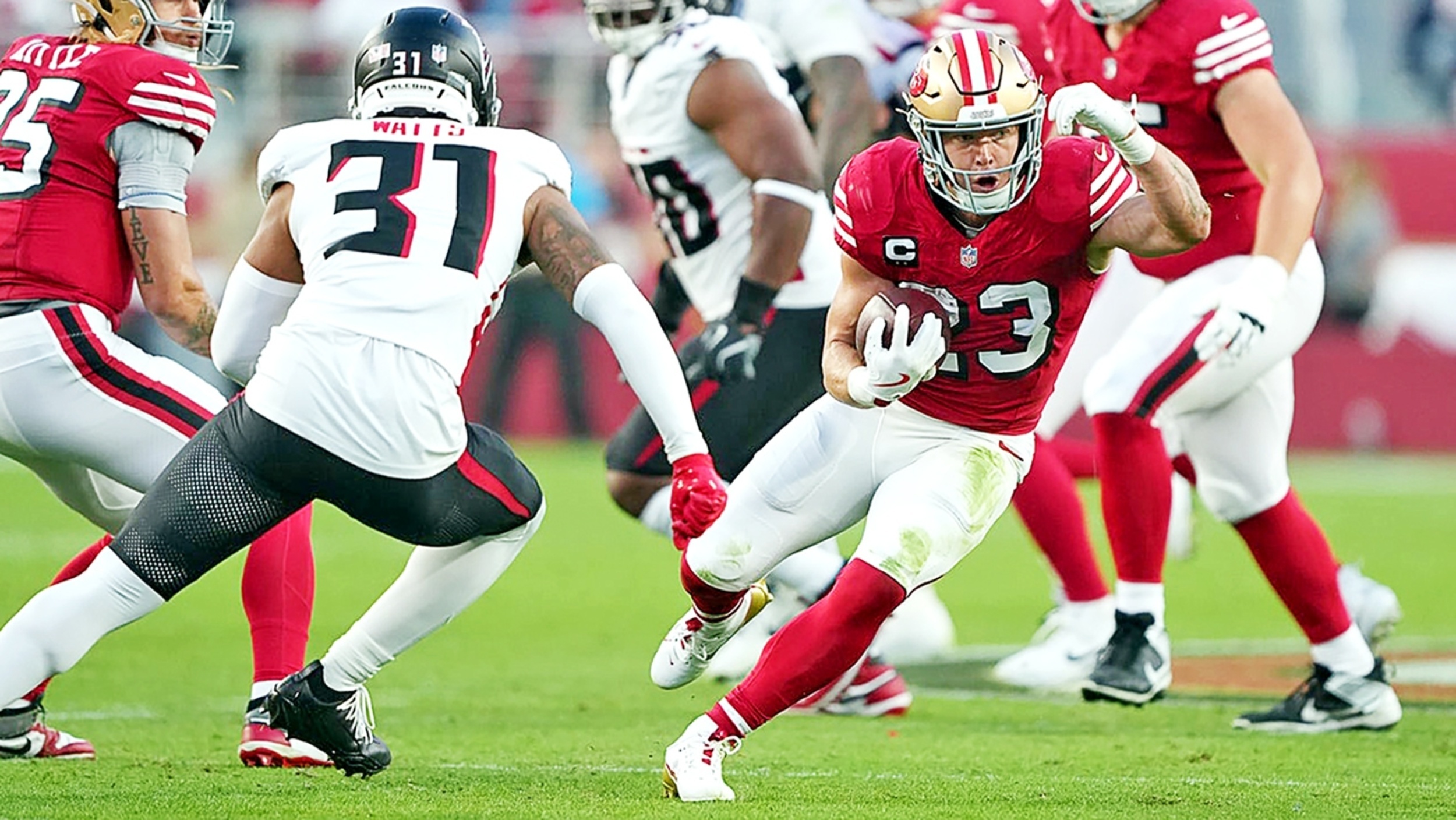 Key stats from the 49ers' 20-10 Week 7 win vs. the Falcons