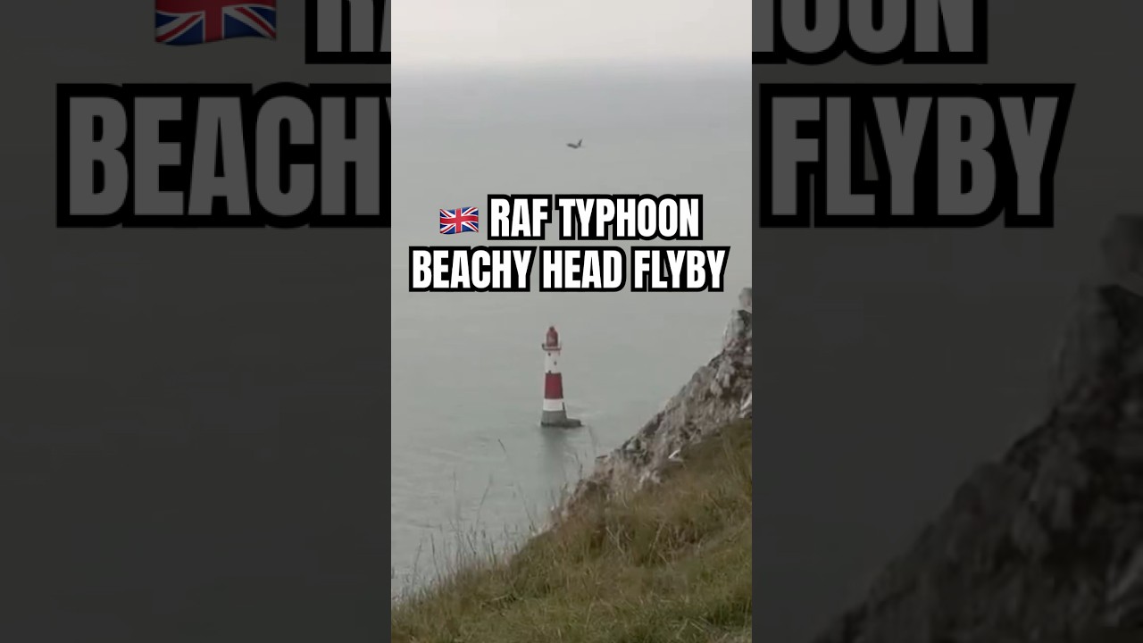 RAF Typhoon Beachy Head Flyby