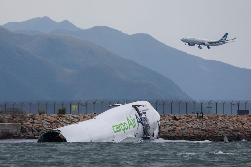 Hong Kong Emirates crash leaves two dead after cargo plane skids off runway