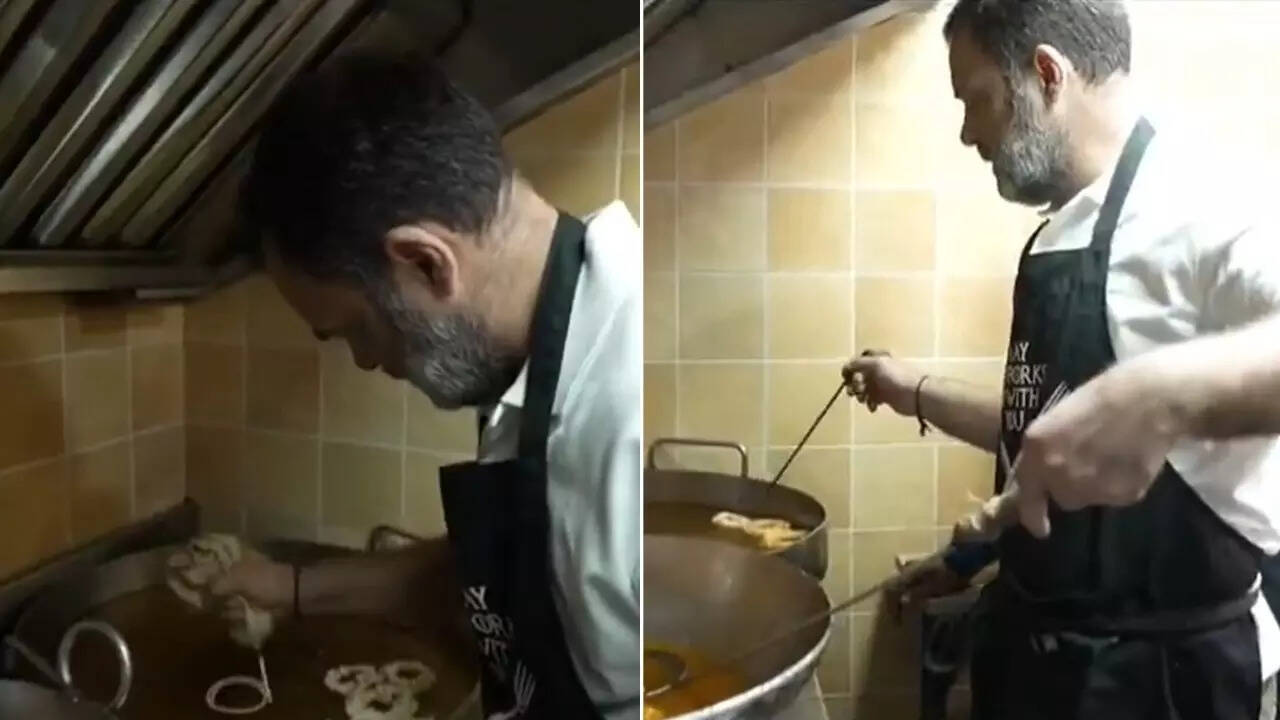 'The true sweetness of Diwali ...': Rahul Gandhi tries his hand at ...