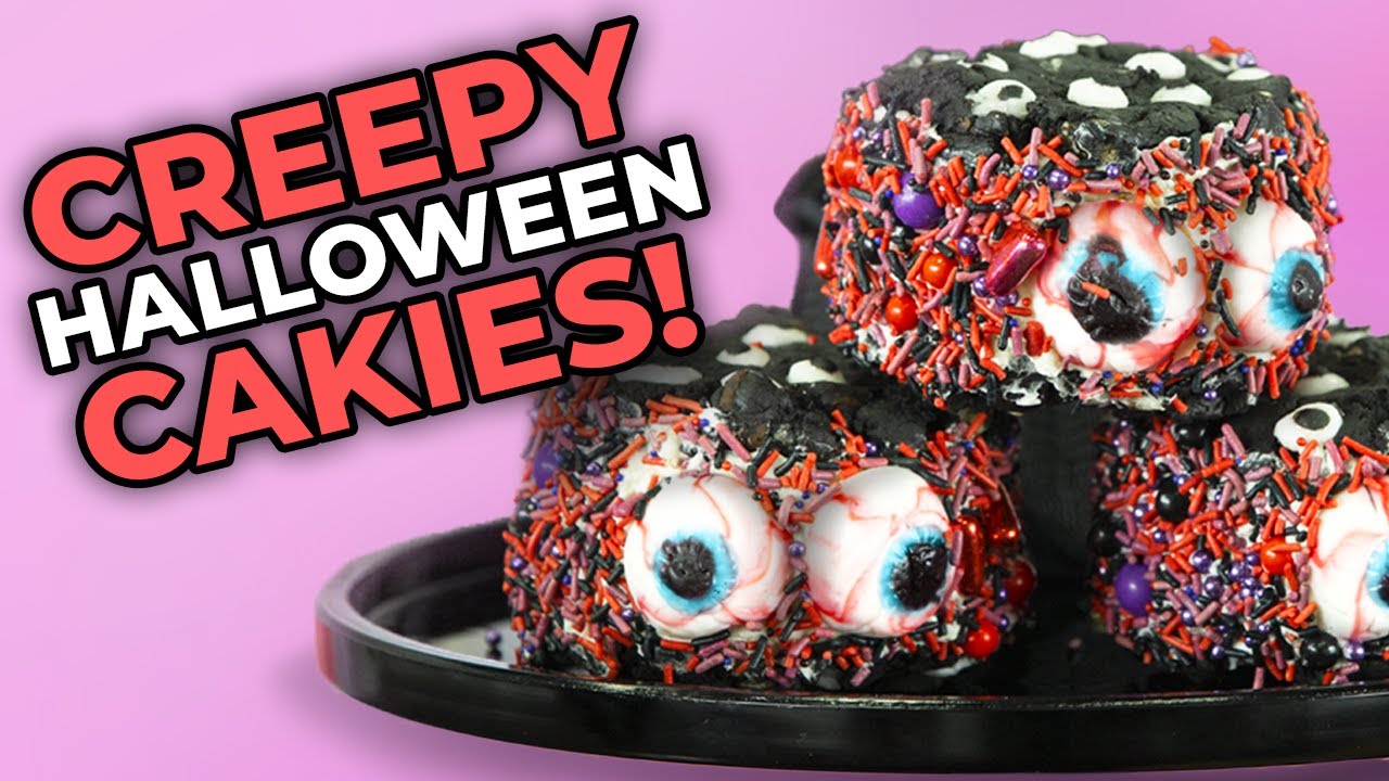Oozy Chocolate & Caramel Cakies for Halloween!
