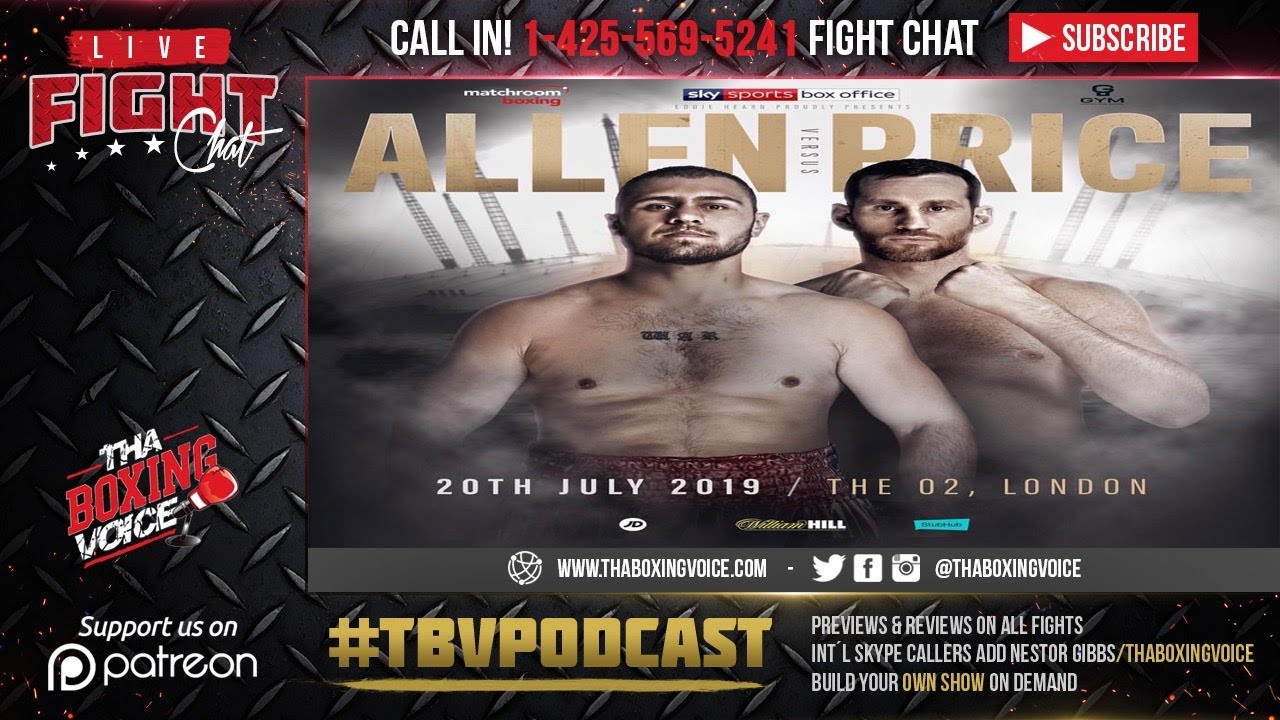 ☎️Dave Allen vs. David Price🔥Live fight chat ️