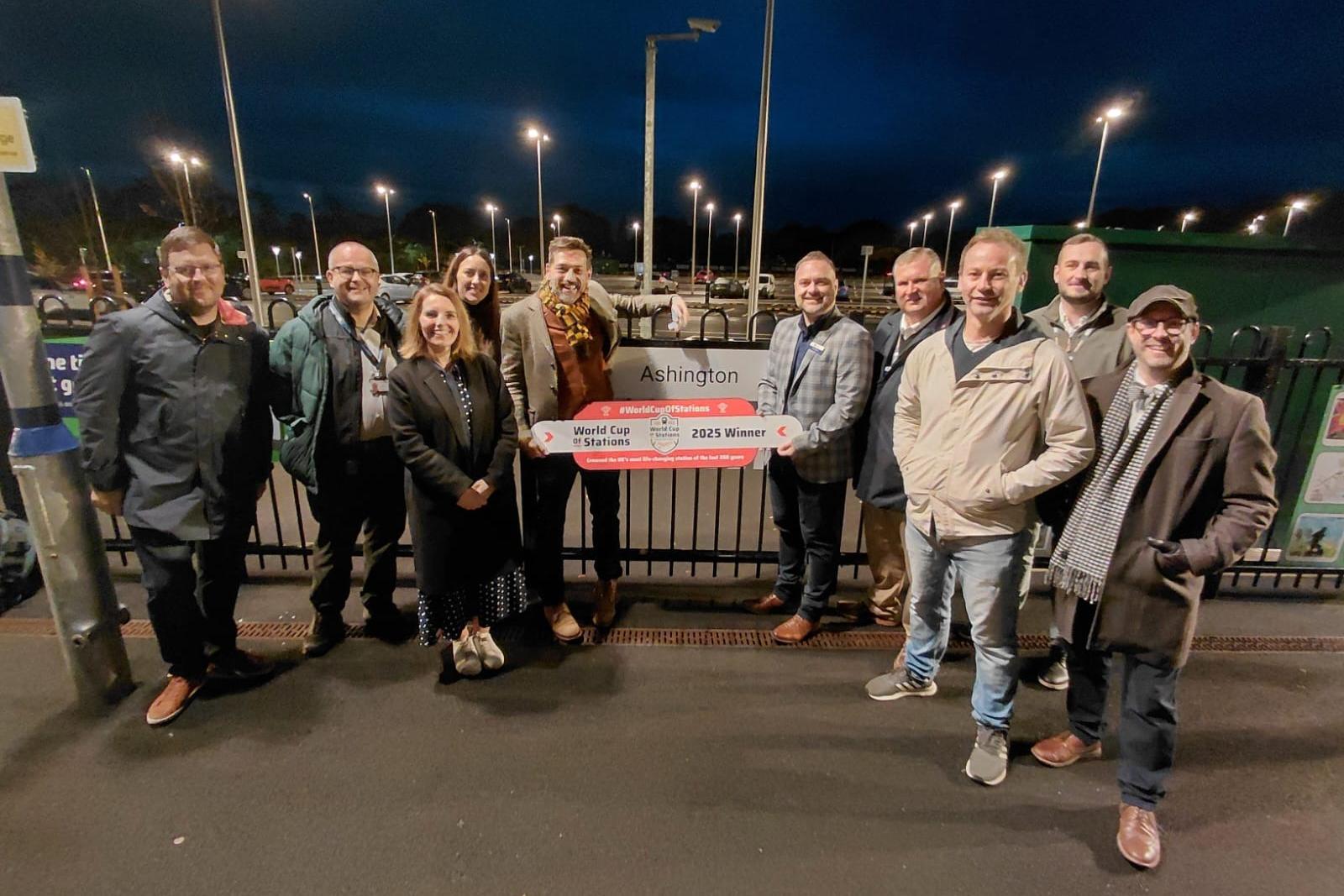 Rail Delivery Group World Cup victory for Ashington Railway Station
