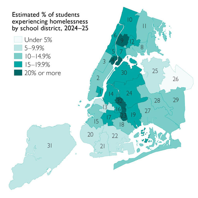154K NYC public school kids are homeless, grim data reveal
