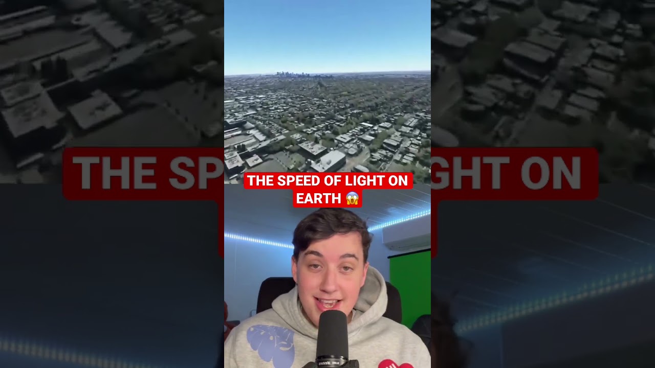 How the speed of light could be visualized on Earth