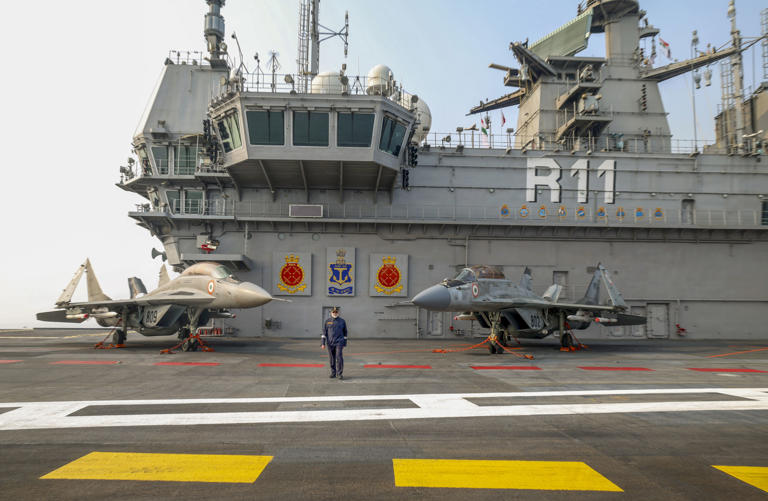 PM Modi celebrates Diwali with Navy personnel onboard INS Vikrant