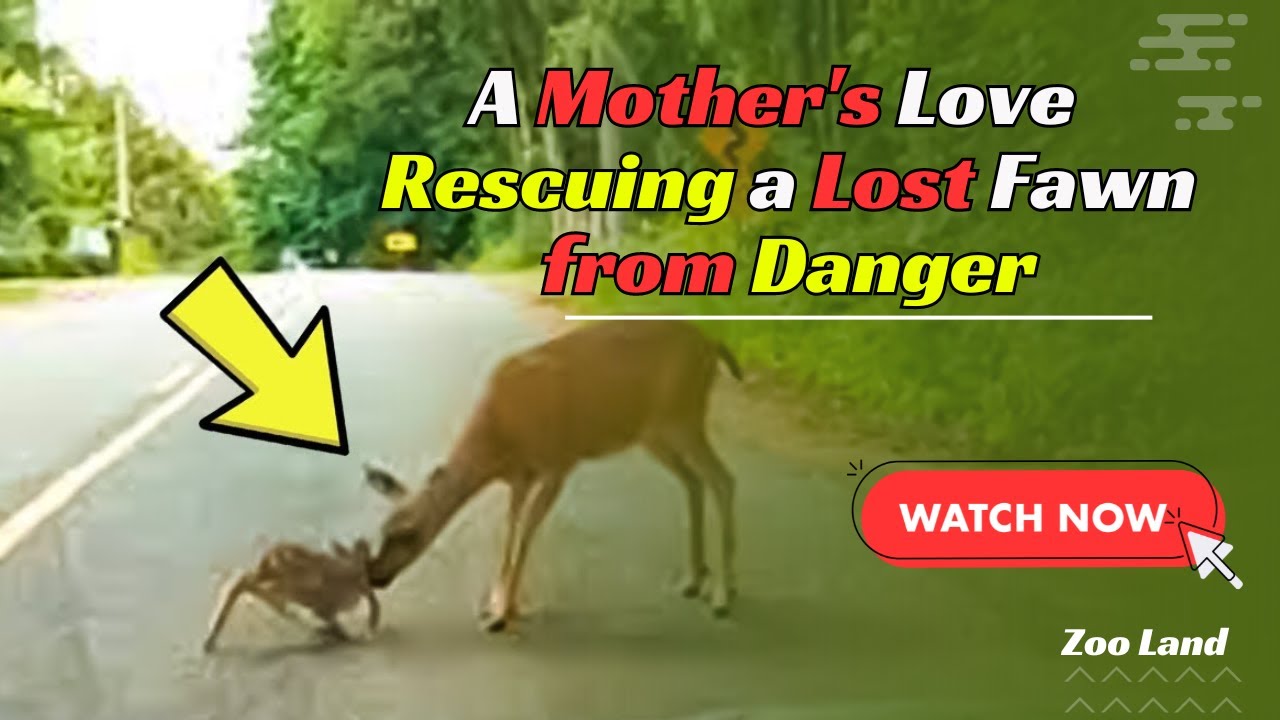 Mother Deer Uses Instinct to Save Baby – The Next Moment Is Incredible