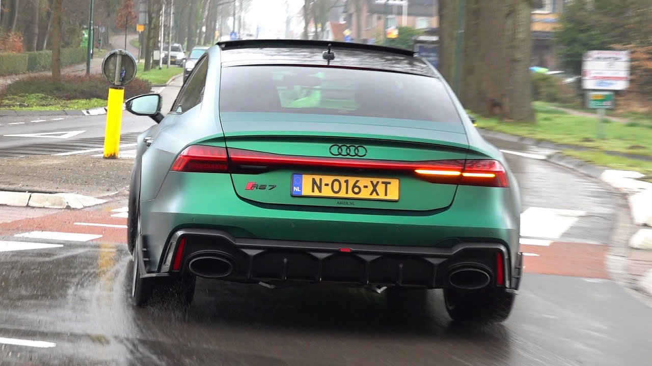 Supercars Leaving Car Meet with R8 Quicksilver, RS7 Urban and 992 GT3