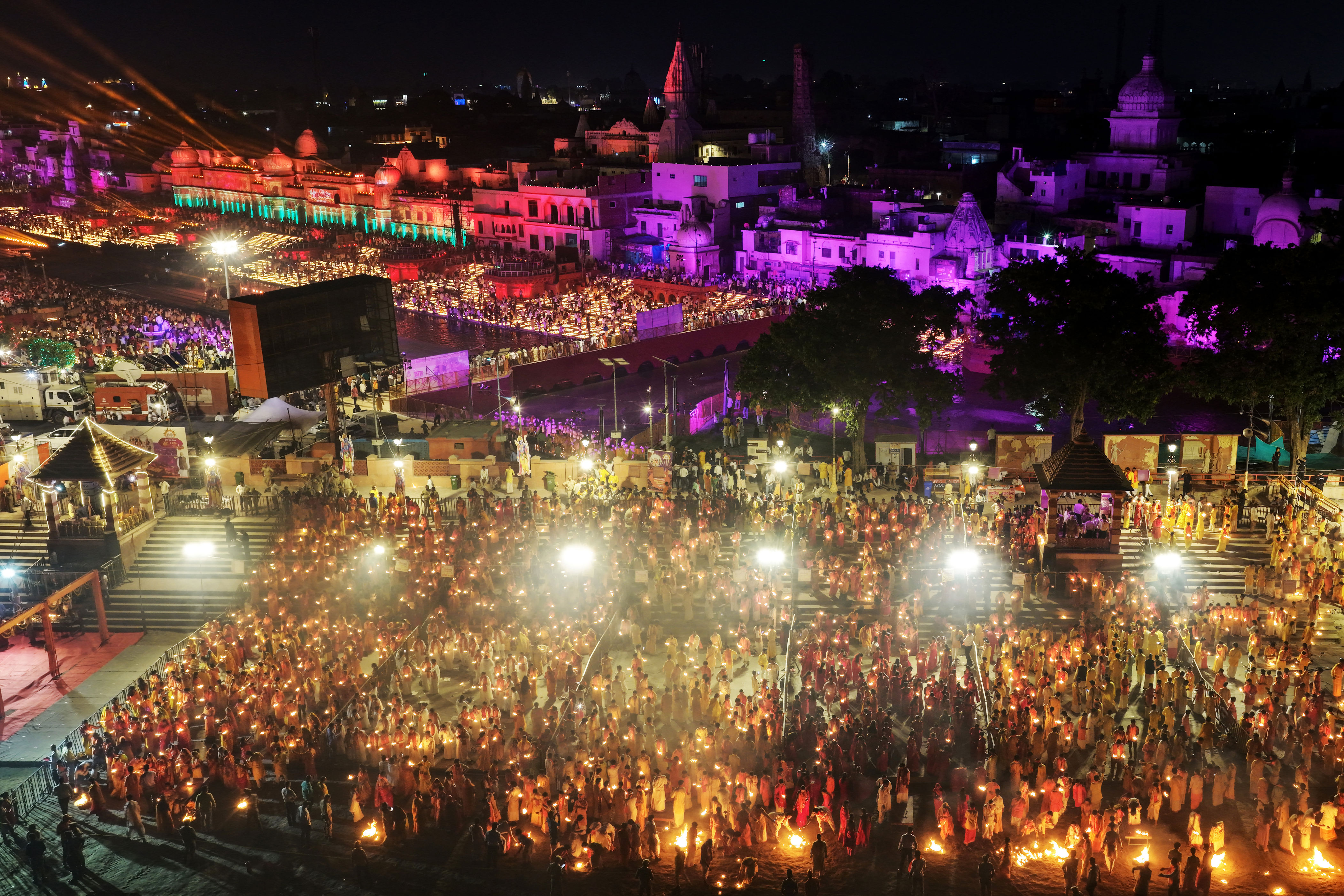 India lights up as millions celebrate Diwali