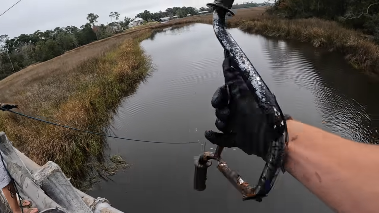 Pulled A Uzi Out Of The Water During Magnet Fishing