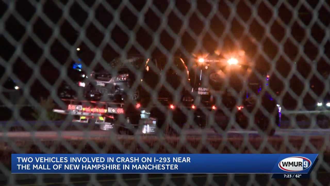 2 vehicles involved in crash on I-293 in Manchester
