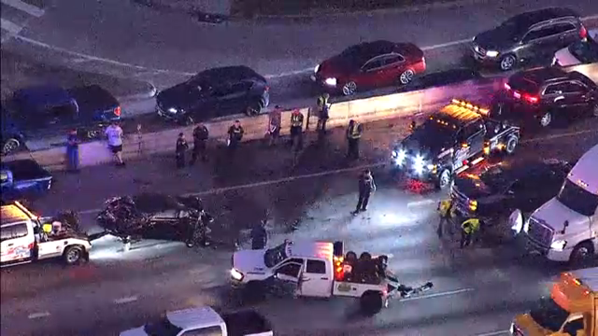 I-610 South Loop WB lanes at Broadway reopened after multi-vehicle ...