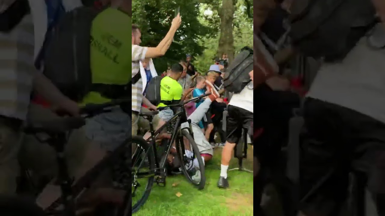 Air time caught on camera during ride