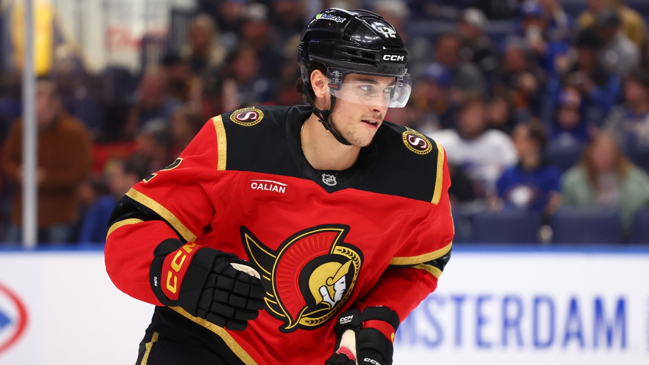 Senators’ Shane Pinto out vs. Blues, Zub expected to return