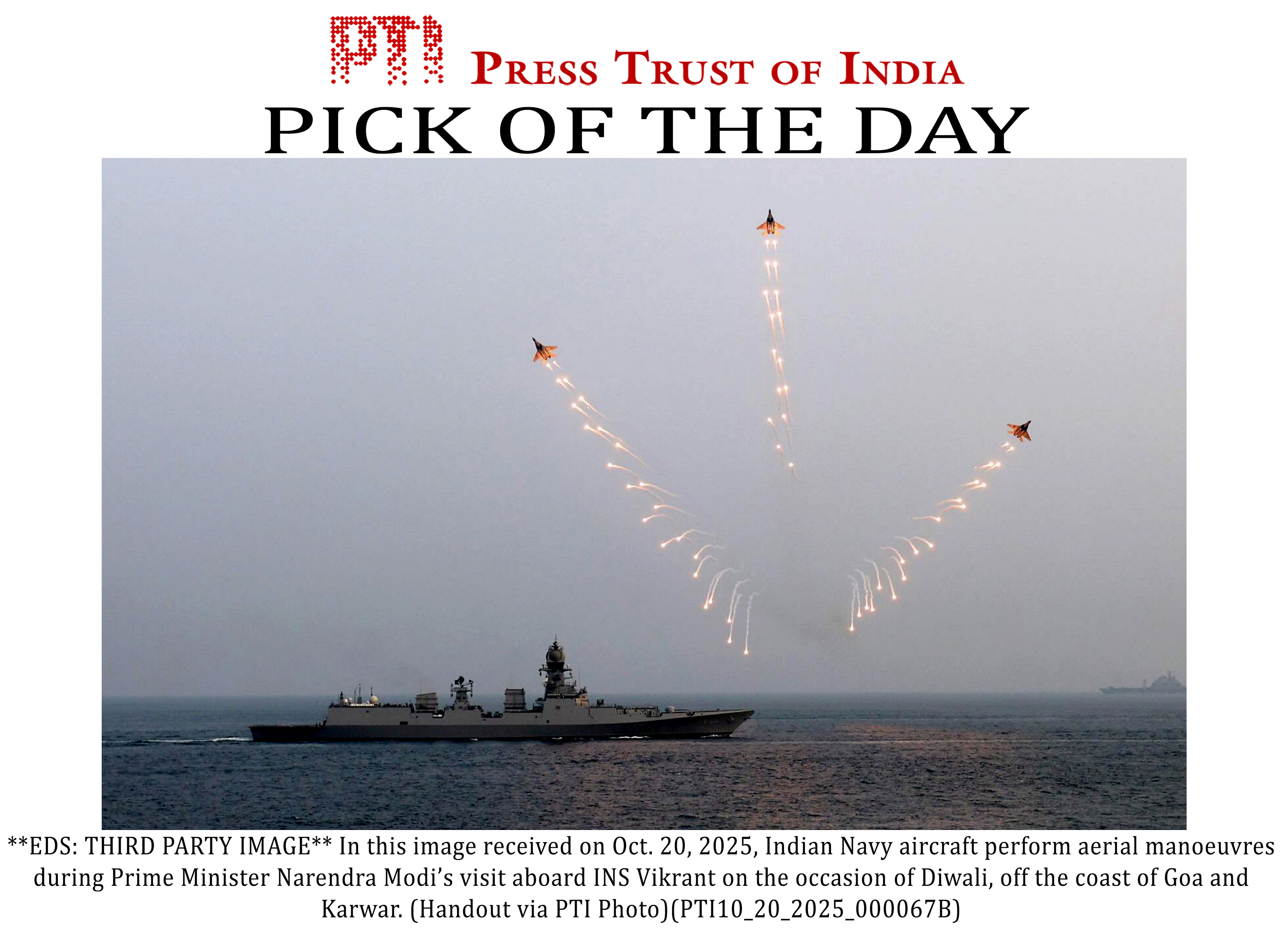 PM Modi celebrates Diwali with Navy personnel onboard INS Vikrant