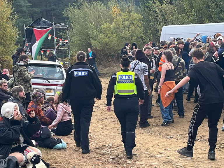 Woodland rave leaves children in tears at 1am