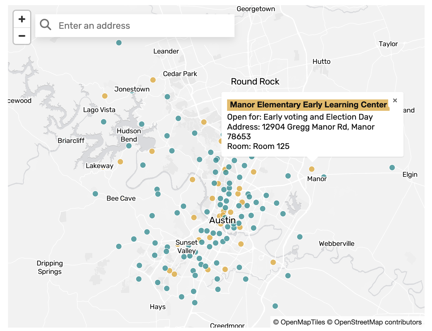 Search early voting and Election Day voting locations near you