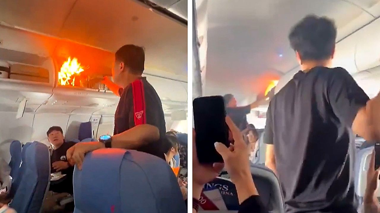 Panique à bord : une batterie au lithium prend feu sur un vol Air China