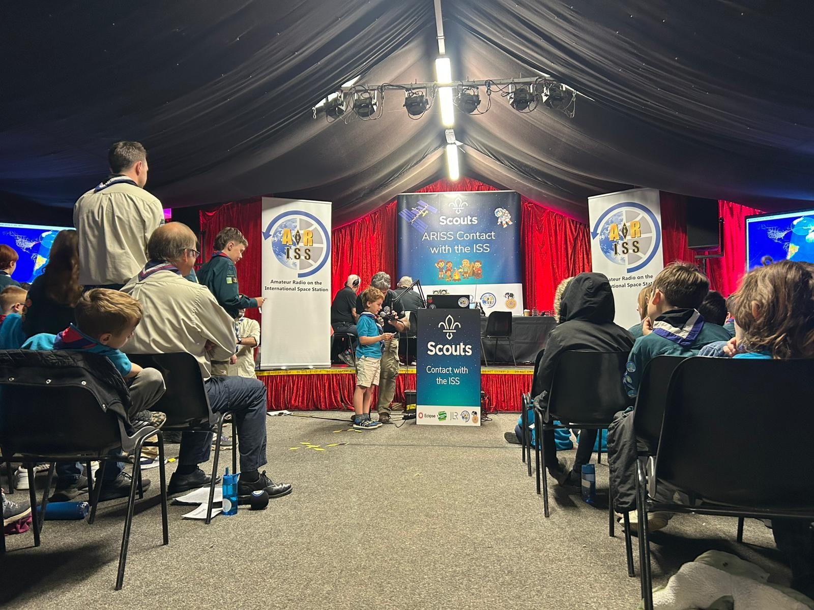 Scouts connect with astronauts aboard the International Space Station ...