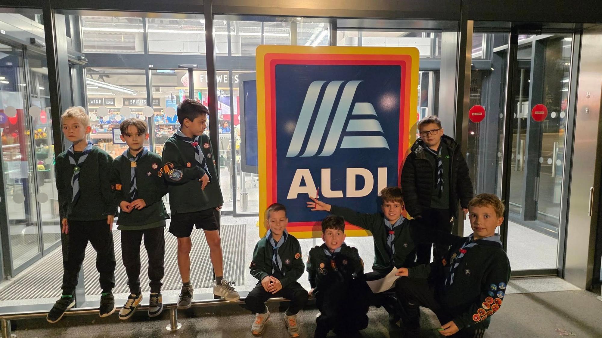 Scout group give back to local community with an ALDI charity letter ...