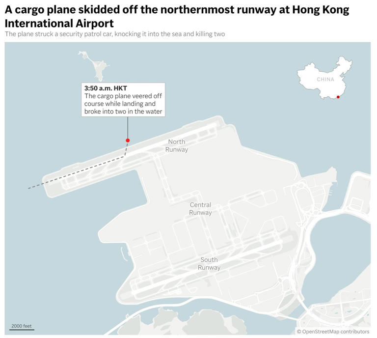 Hong Kong reopens a runway after a cargo plane crash though it won't be ...