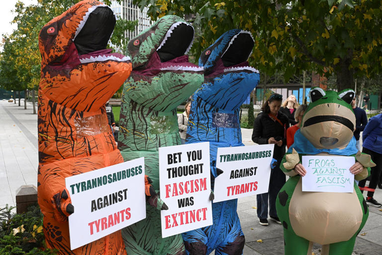 Operation Inflation: How Portland’s ‘Antifa frog’ became a No Kings ...