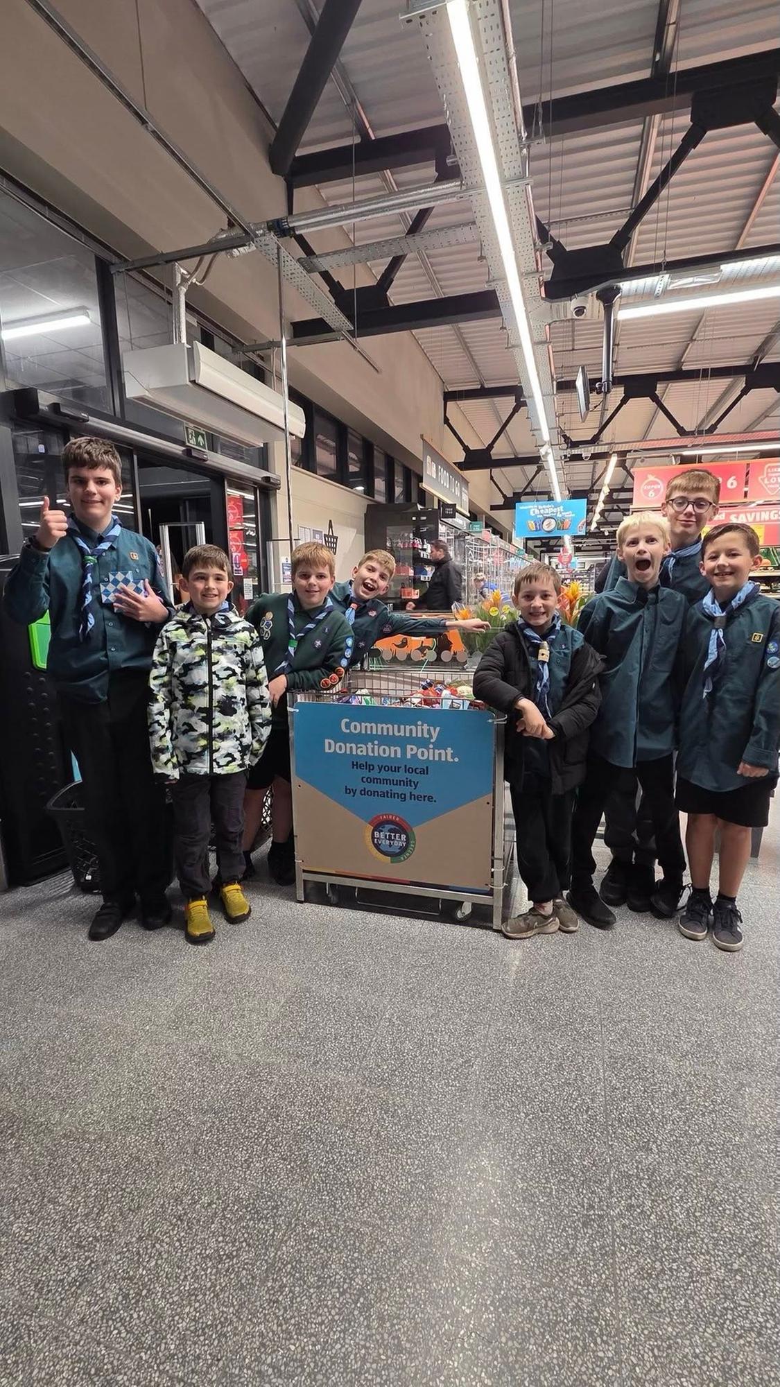 Scout group give back to local community with an ALDI charity letter ...