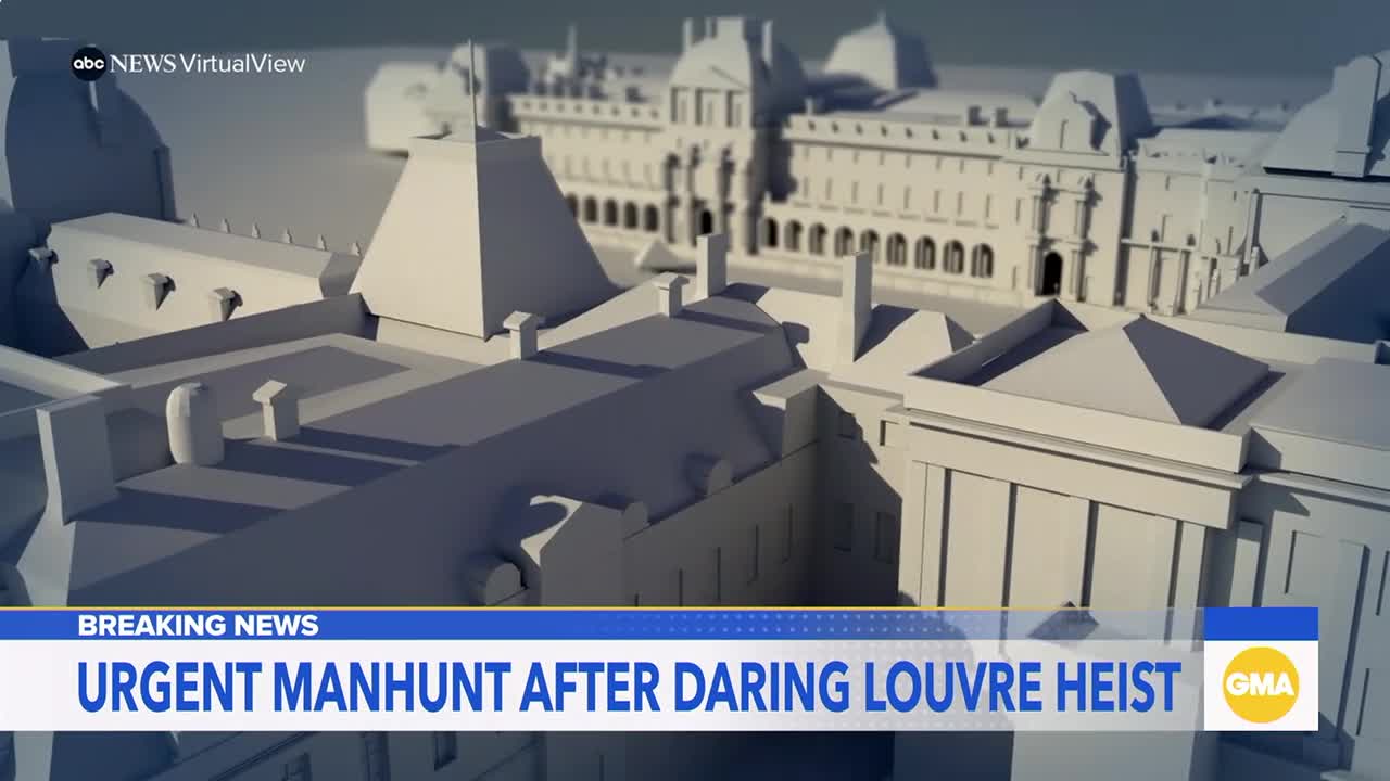 Manhunt after stunning daytime heist at Louvre Museum