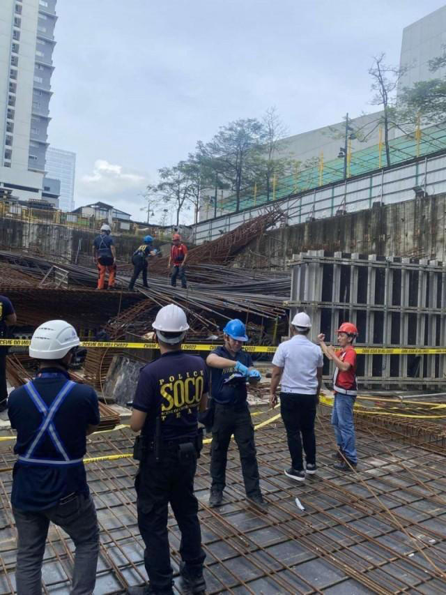 1 construction worker killed, 3 hurt in BGC elevator core wall collapse