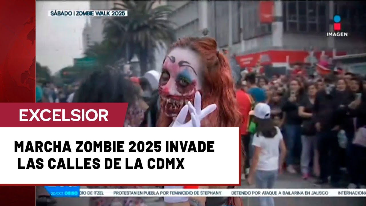 Así fue la marcha zombie 2025 en la Ciudad de México