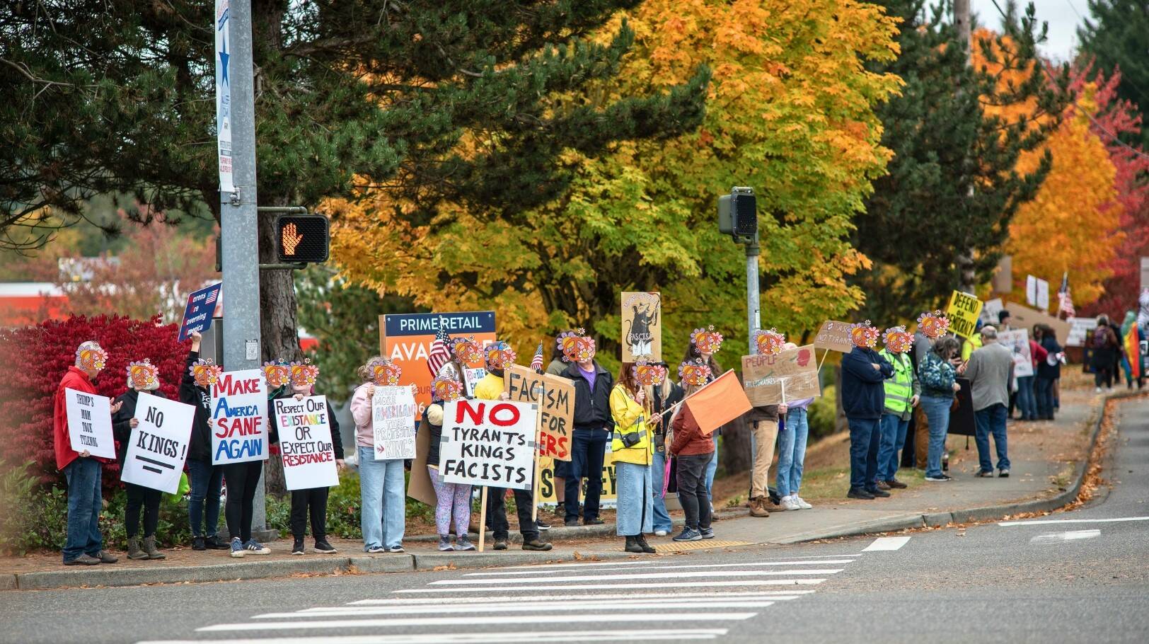 2,300 participate in ‘No Kings 2’ protest in Port Orchard