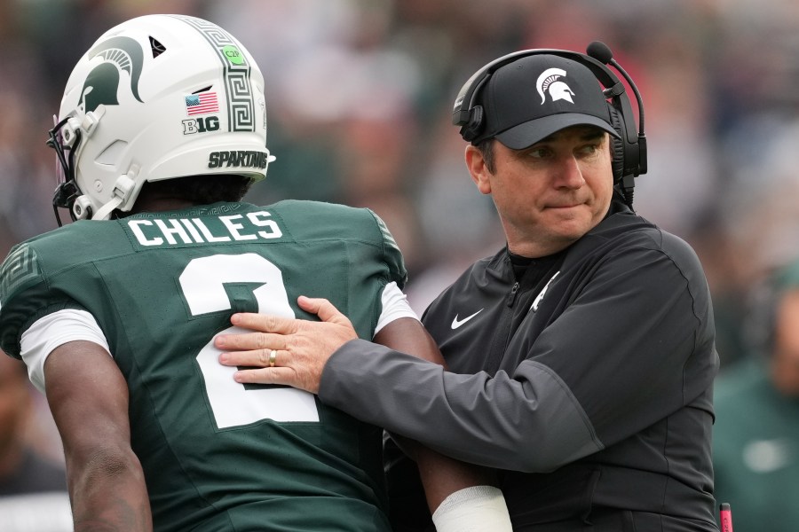 Michigan State University football head coach Jonathan Smith news ...