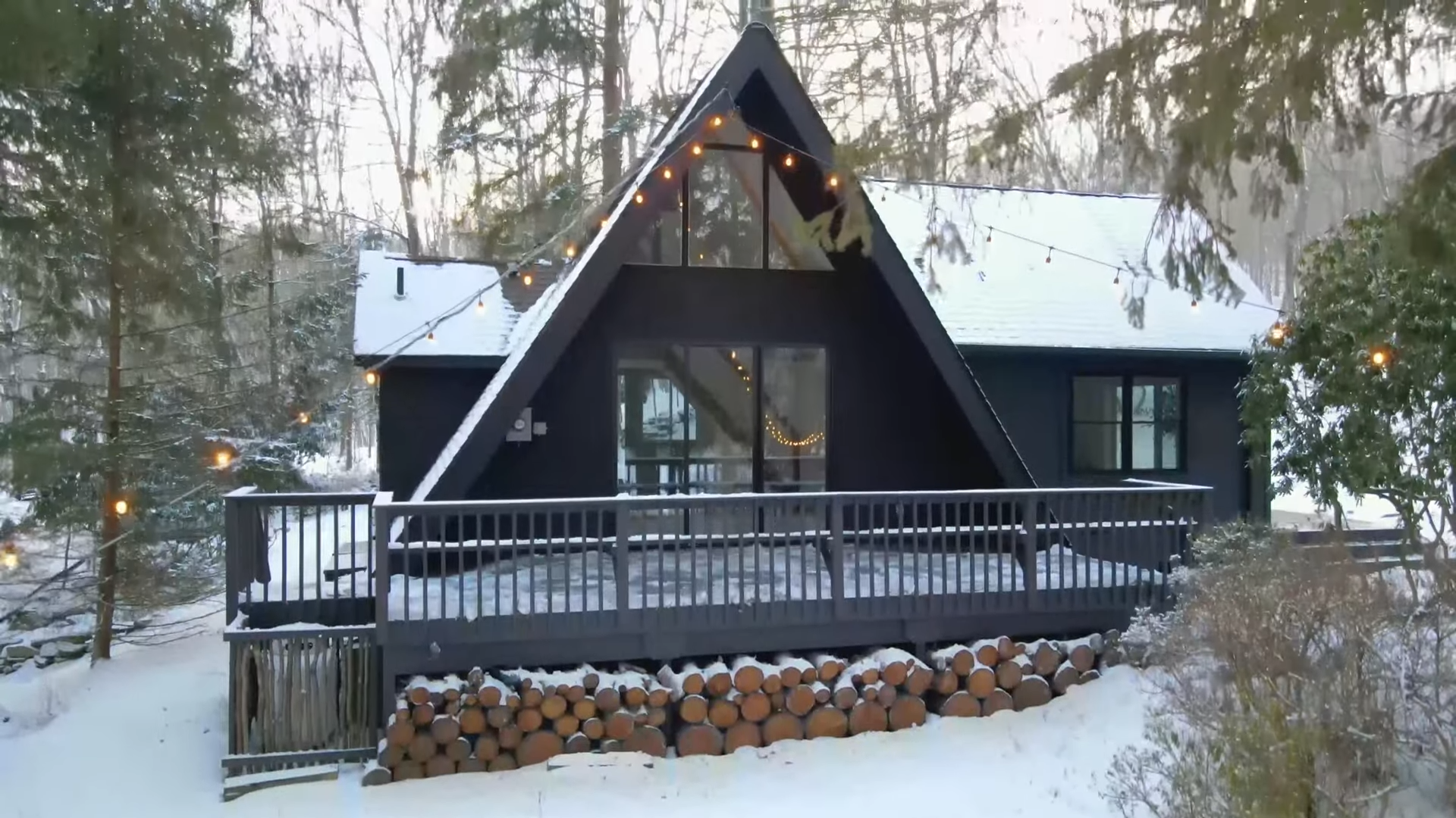 Exploring a Two Story Modern A Frame Cabin Airbnb