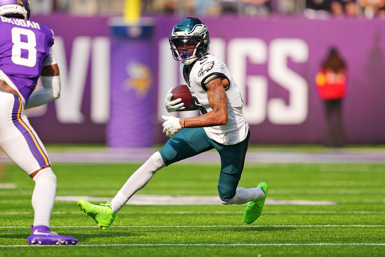 Eagles are undefeated when A.J. Brown and DeVonta Smith score in the same game