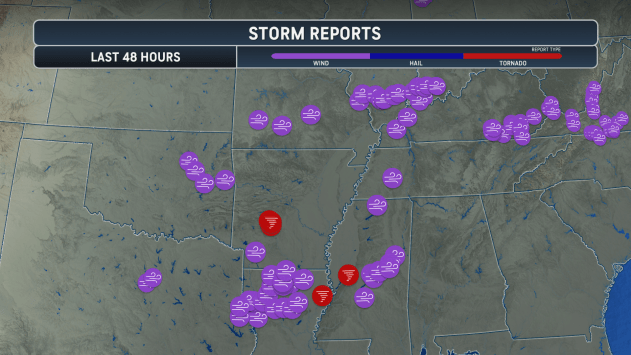 EF1 tornado damages home, snaps trees in Arkansas