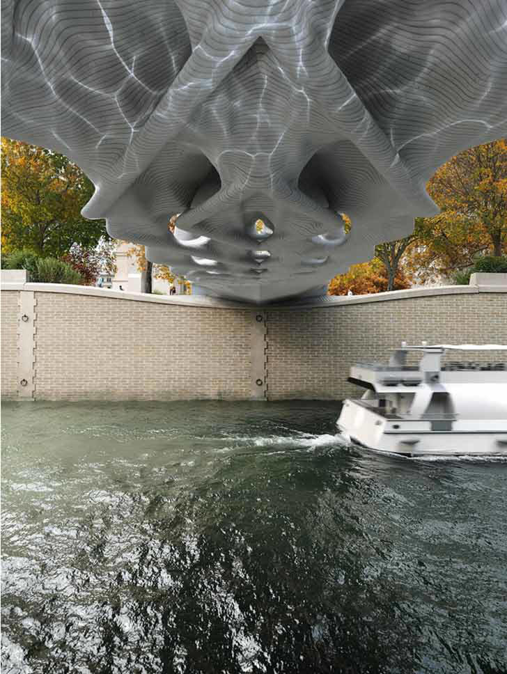 This 3D-printed bridge absorbs 142% more CO2 than conventional concrete ...