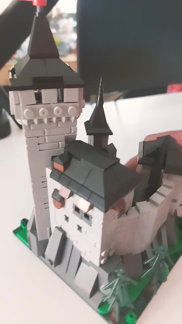 Beautiful brick castle, the German "Burg Steinmark" from ...