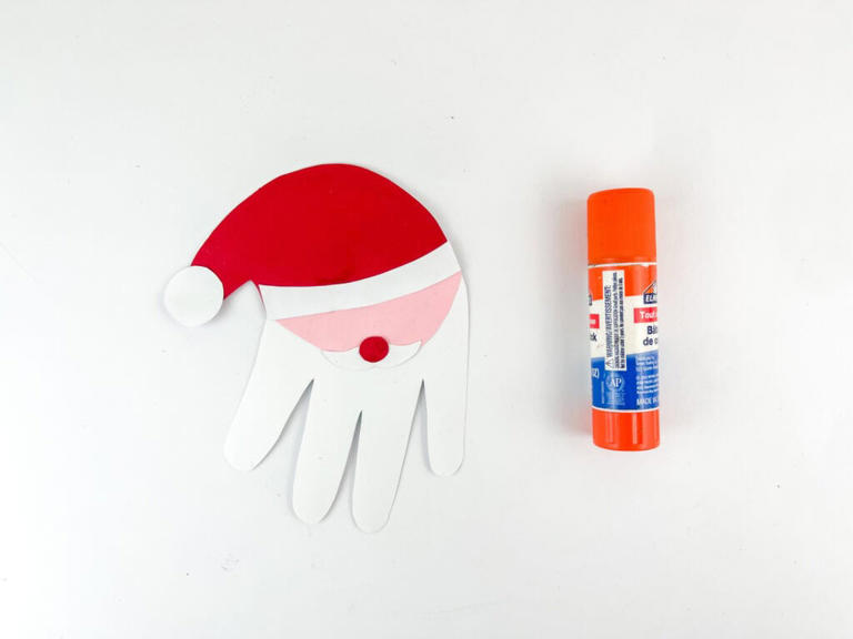 Fun Santa Handprint Craft for Kids