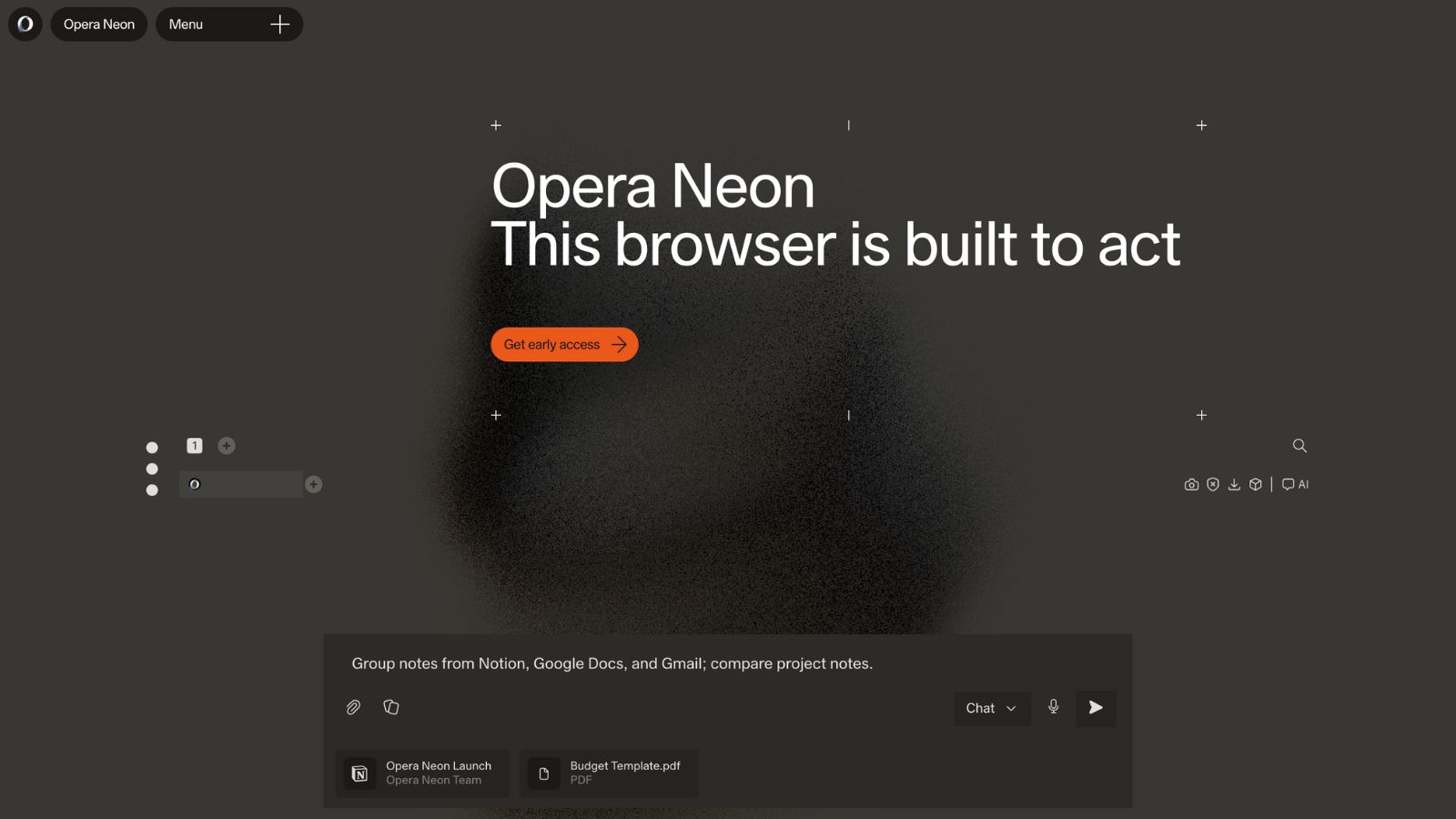 Opera's Neon browser has three AI bots and one chaotic brain