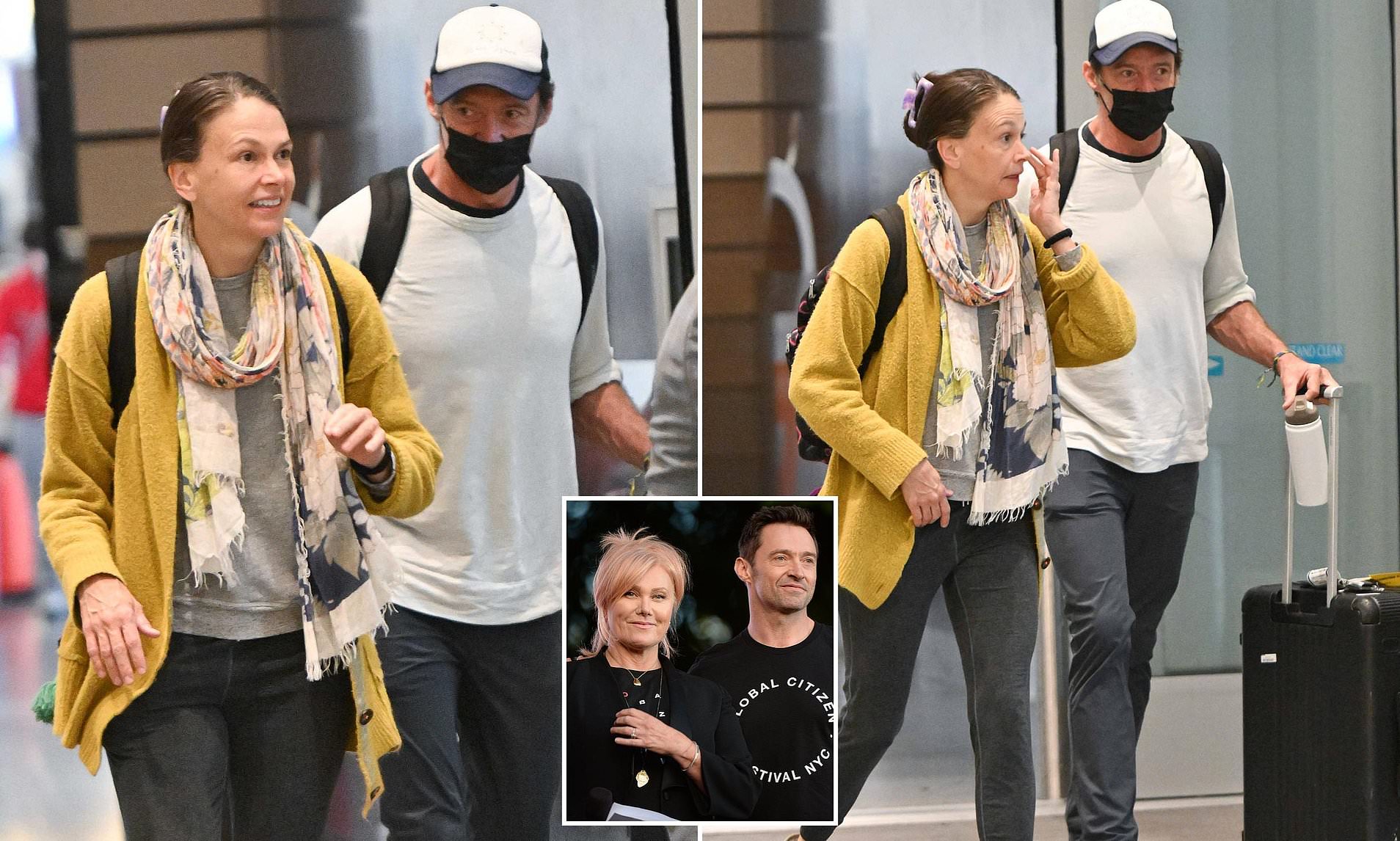 Hugh Jackman seen with Sutton Foster after his shock reconciliation ...