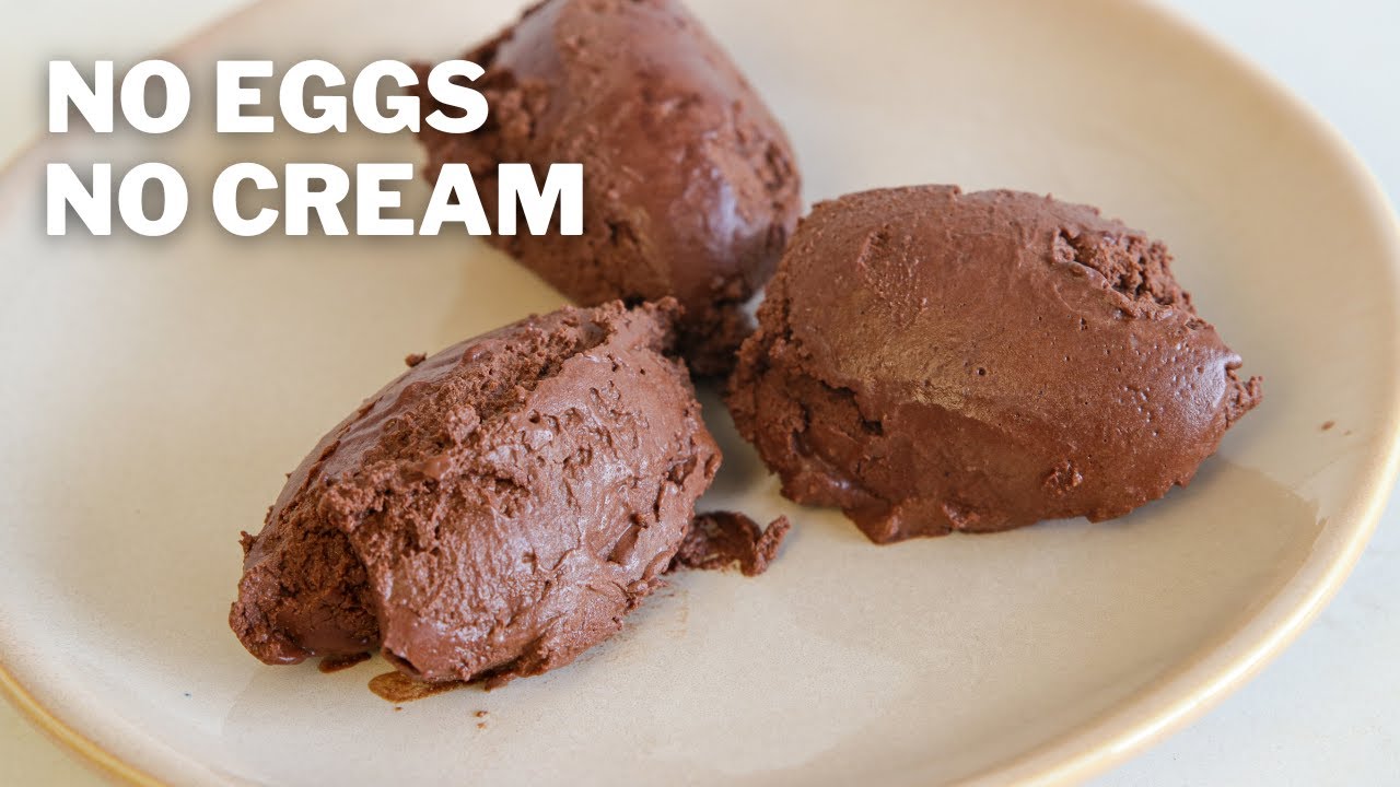 2-Ingredient Chocolate Mousse Recipe - No Eggs & No Cream