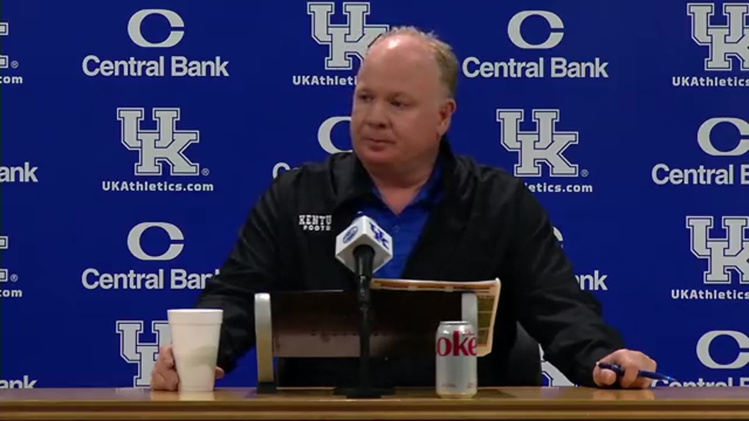 Mark Stoops on Cutter Boley's growth and showing emotion after a loss